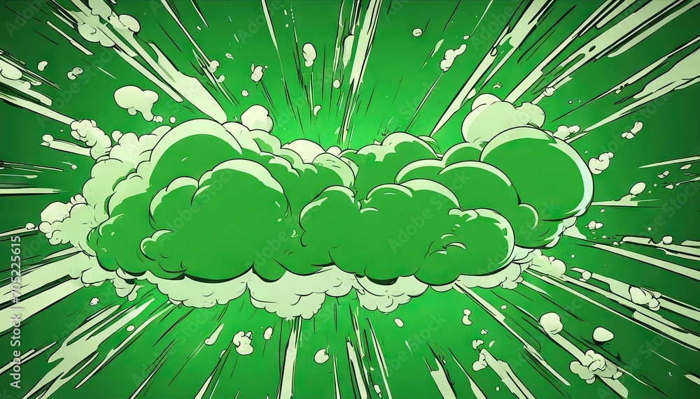 4K Hand Drawn Cartoon Smoke Explosion Animation Green screen Chroma key ...