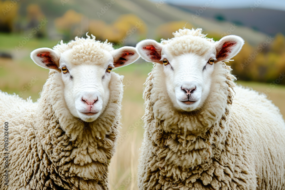 cloning experiment producing identical sheep from a single cell Stock ...