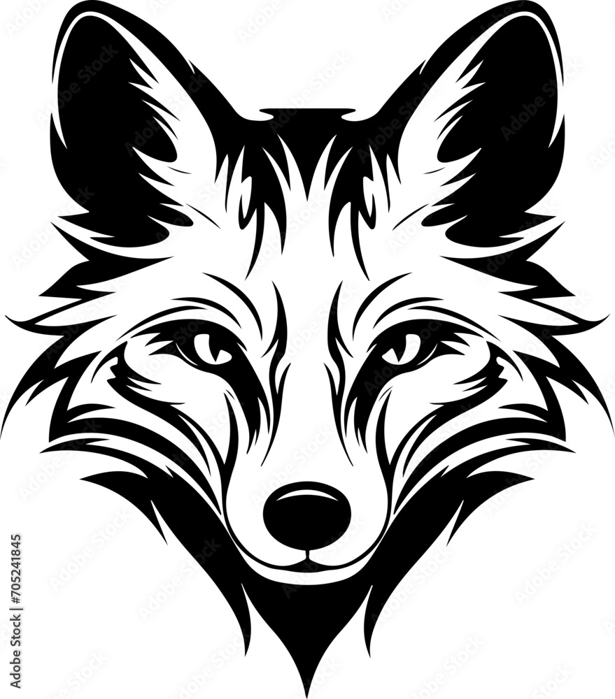 Vetor de Fox SVG, fox head SVG, fox face svg, fox silhouette svg ...