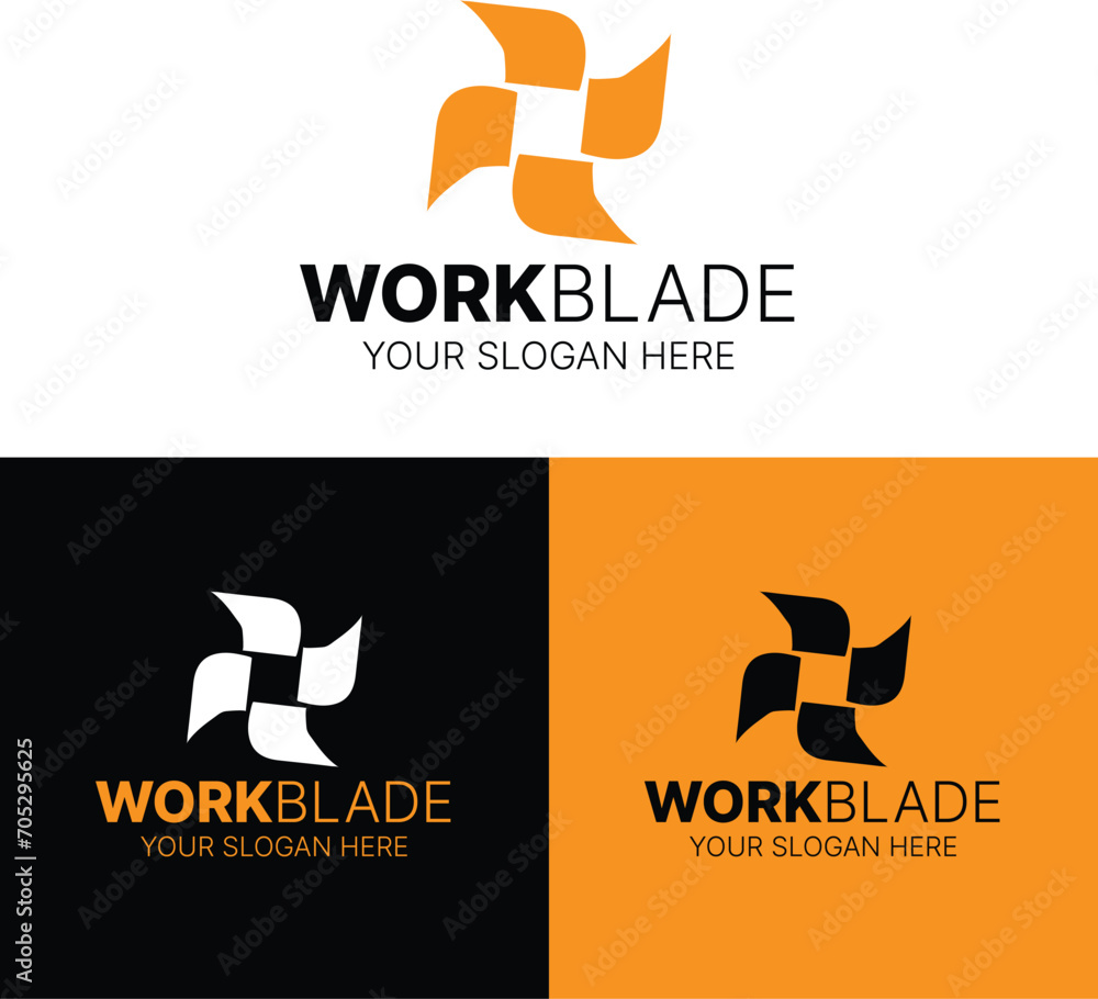 Blade logo, Sharp Logo, Circular logo, technology logo, coach logo ...
