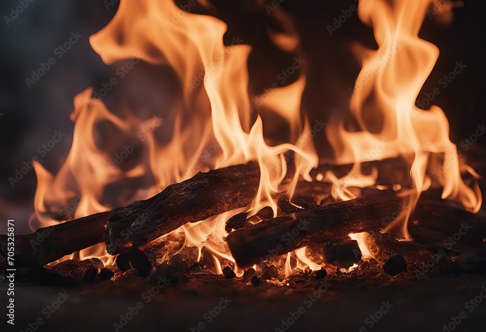 Burning flames fire and smoke background for text logo title ...