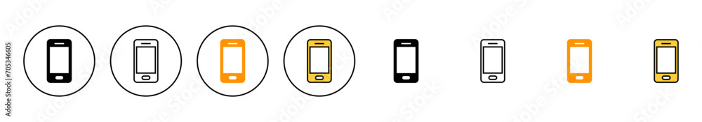 Phone icon set vector. Call sign and symbol. telephone symbol Stock ...