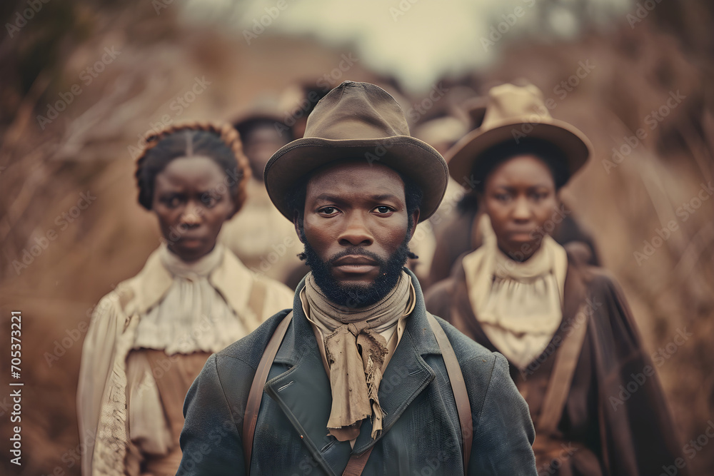 Retro portrait of the first Africans in America, perfect for ...