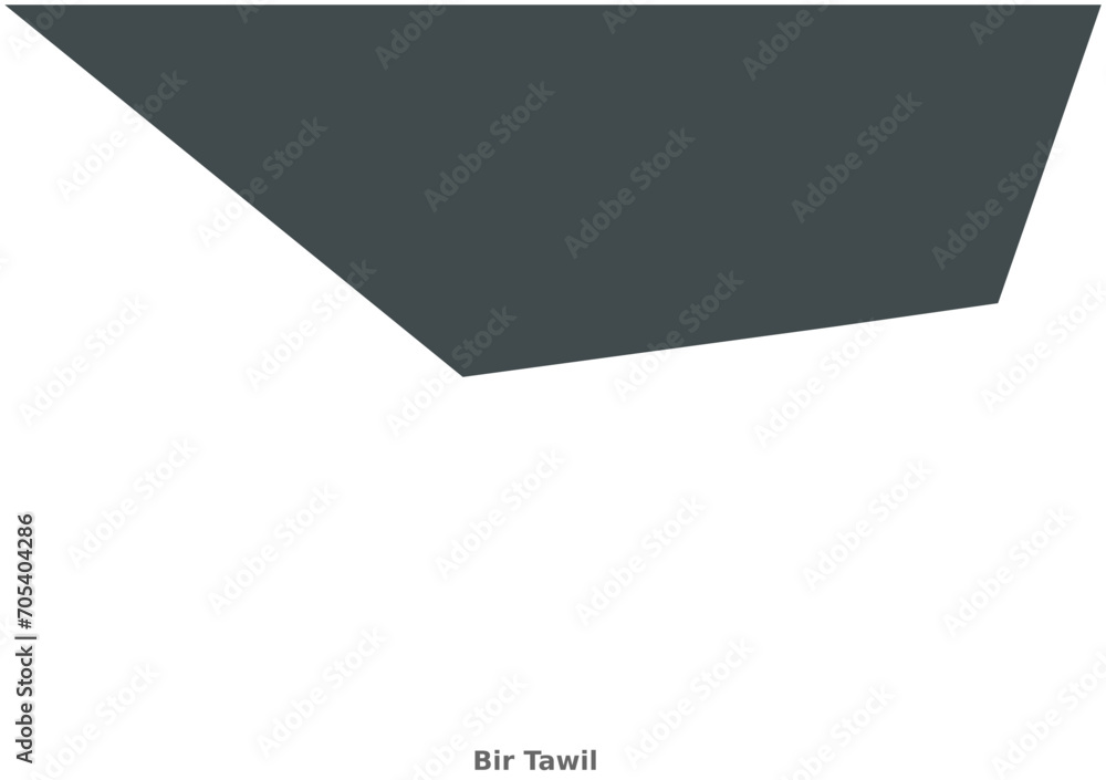 Vetor de Map of Bir Tawil. An uninhabited territory unclaimed by any ...