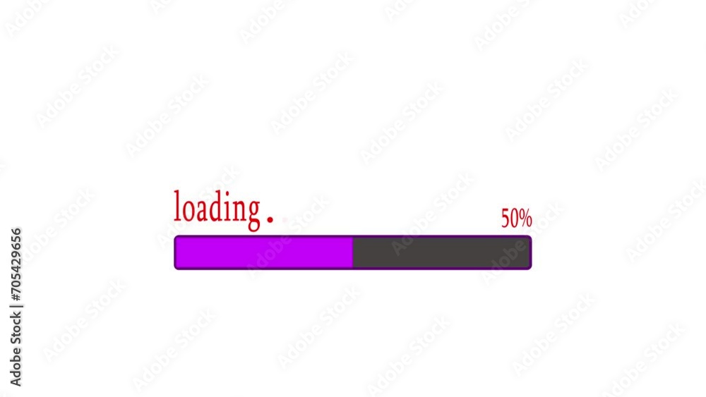 Vidéo Stock Loading bar with percent counter in vintage style. Loading ...