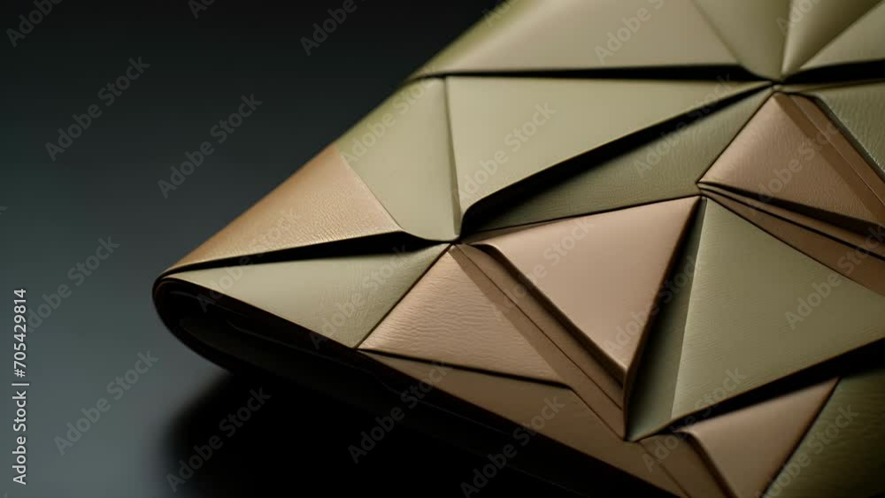 An indepth view of a folded origami wallet, highlighting how this ...