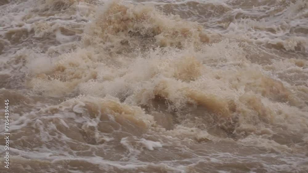 Vidéo Stock Coomera, Gold Coast, 2 January 2024 - Turbulent water ...