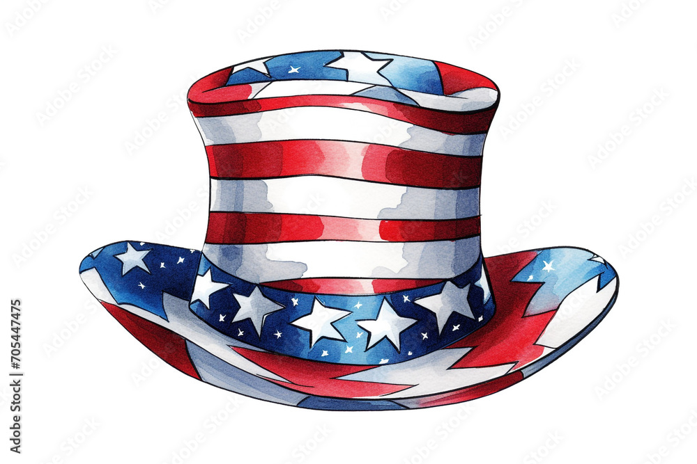American flag vector clipart set for USA Independence Day. 4 July ...