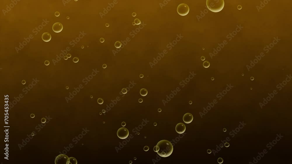 Bubble liquid 3D animation rising through ocean water motion graphics ...