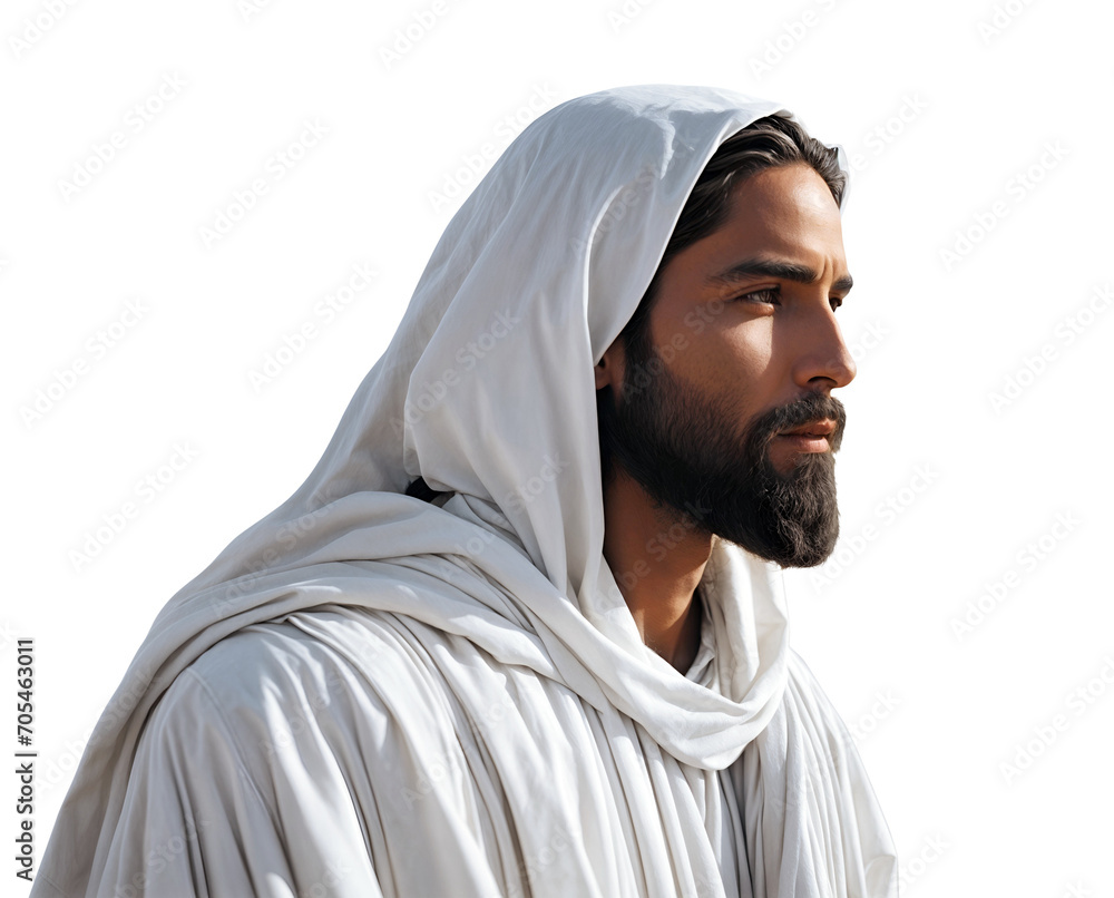 Jesus Christ isolated on a transparent background. Religious theme, PNG ...