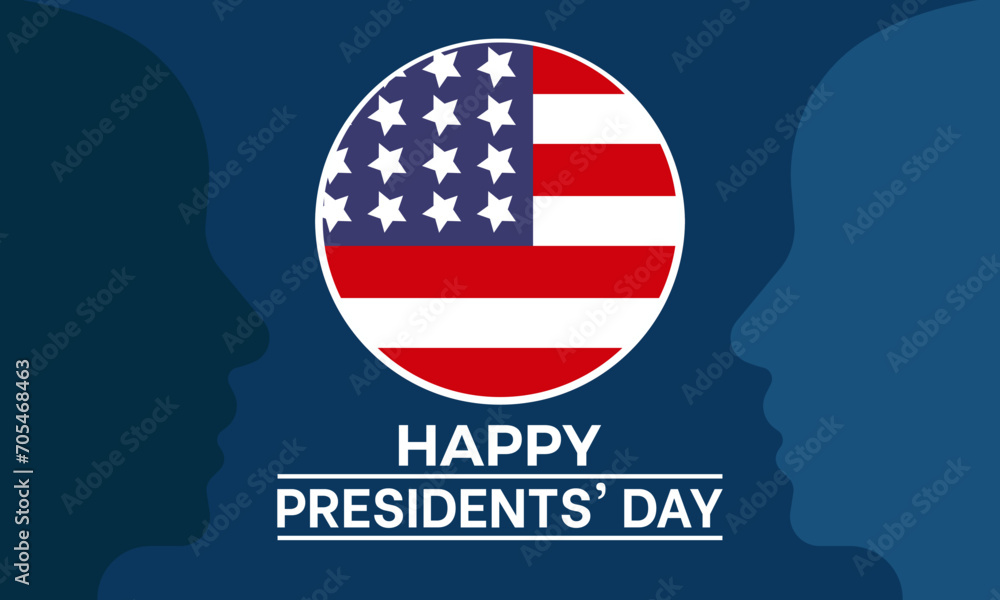 Presidents' Day celebrated every year of 19th February. American ...