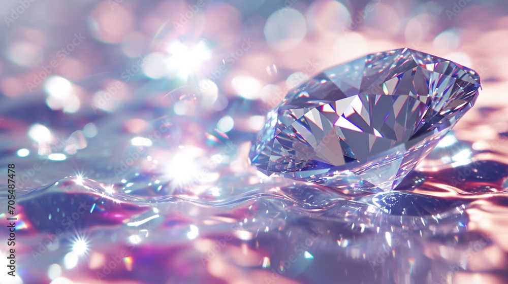 Diamonds Falling Slowly In A Seamless Looped 3D Animation. Comes With ...