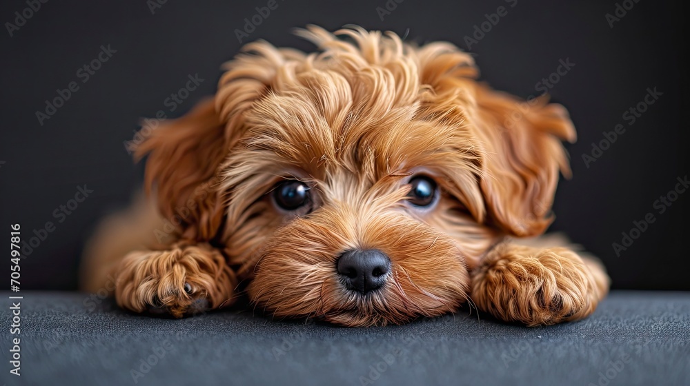 Cute Puppy Maltipoo Dog Posing, Desktop Wallpaper Backgrounds ...