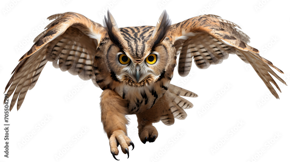 Flying Owl PNG, Nocturnal Bird, Owl Image, Wings Spread, Wildlife ...