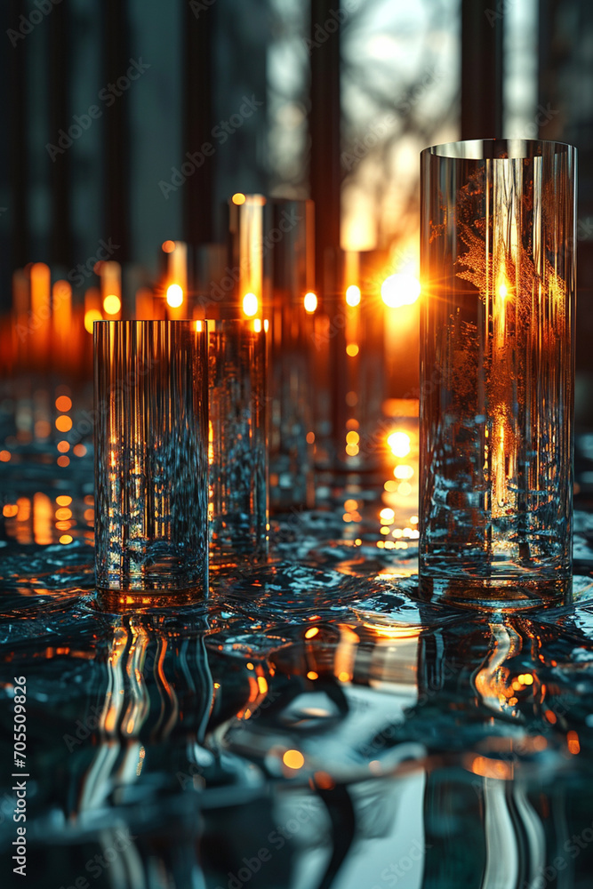 An artistic rendering of the ambiguous cylinder illusion, where ...