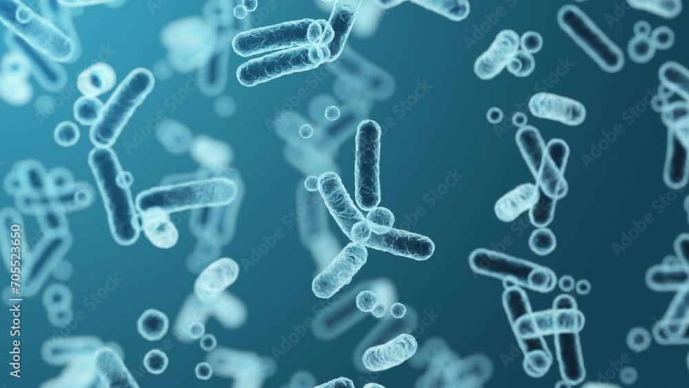 Enterobacteriaceae, gram-negative rod-shaped bacteria, part of ...