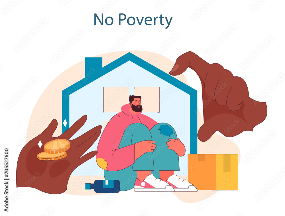No poverty. Eradicating poverty with strong community support and ...