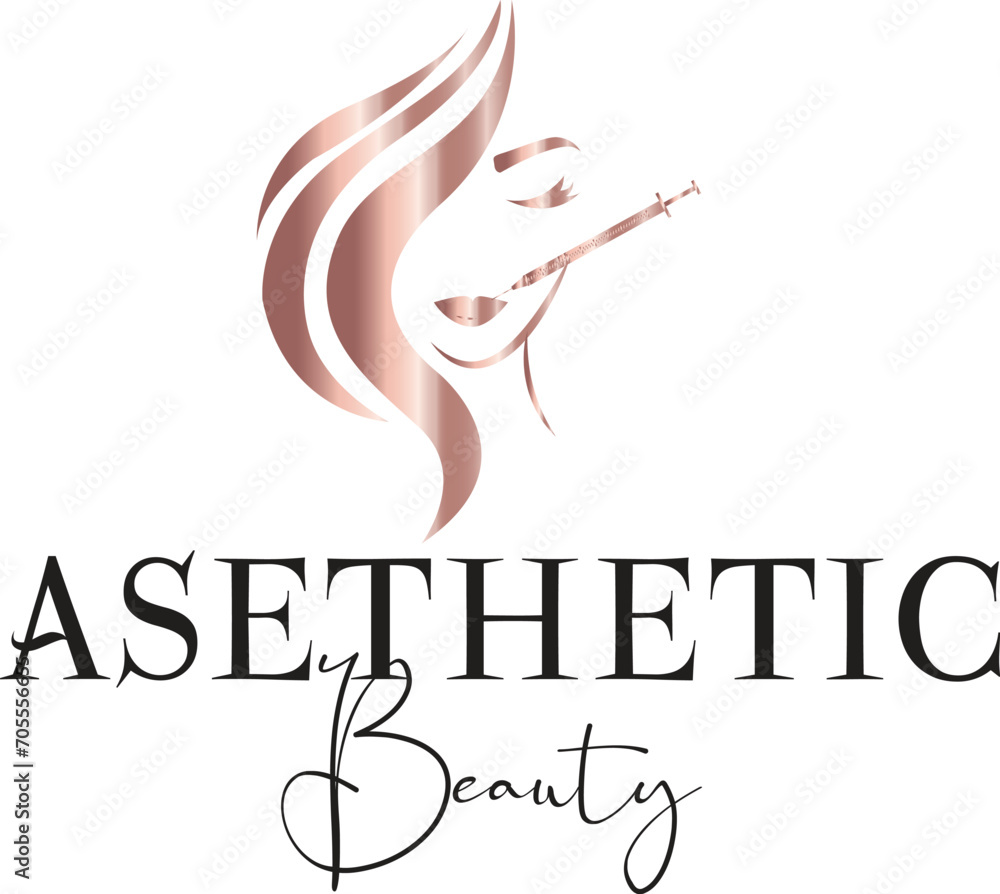Aesthetic logo beauty logo salon logo modern 2024 Stock Vector | Adobe ...