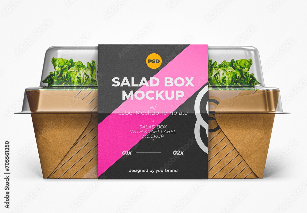 Salad Box Mockup Stock Template | Adobe Stock