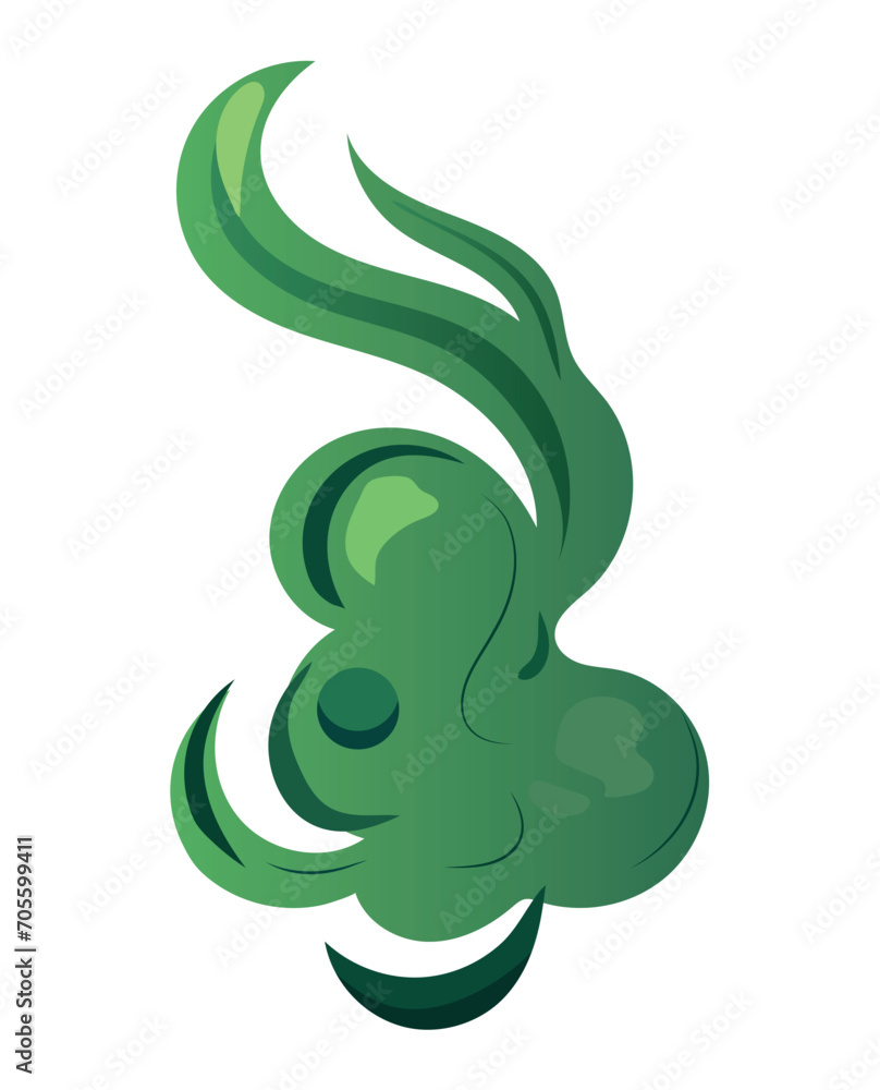 Green venom of set. In this artwork, the sinuous form of the green ...