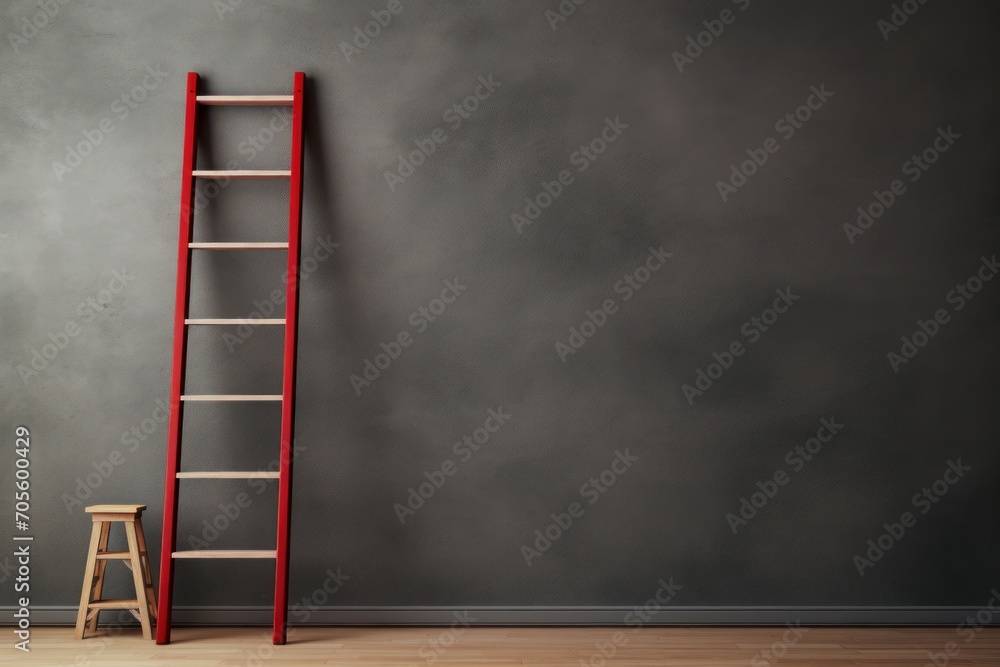 Realistic Ladder mockup background. Career room. Generate Ai Stock ...