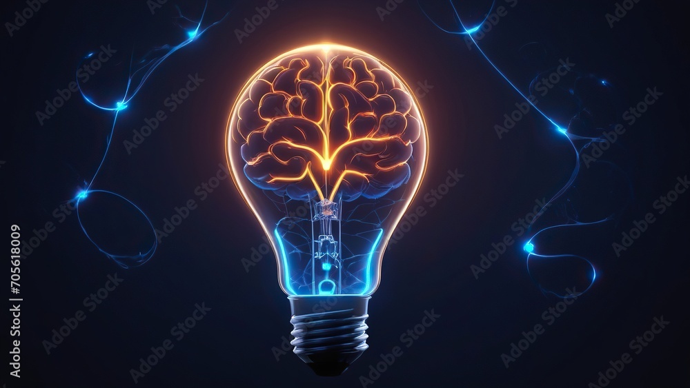 Convey the brilliance of creative thought with the light bulbs concept ...