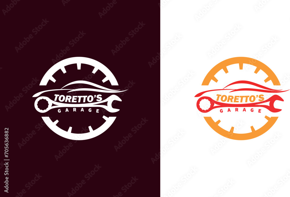 vecteur logo de garage automobile Stock Vector | Adobe Stock