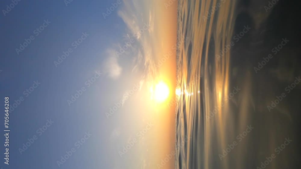 Sea and sun. Sea water surface with ripple waves and sunny path ...