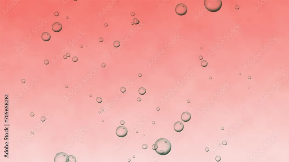 Bubble liquid 3D animation rising through ocean water motion graphics ...