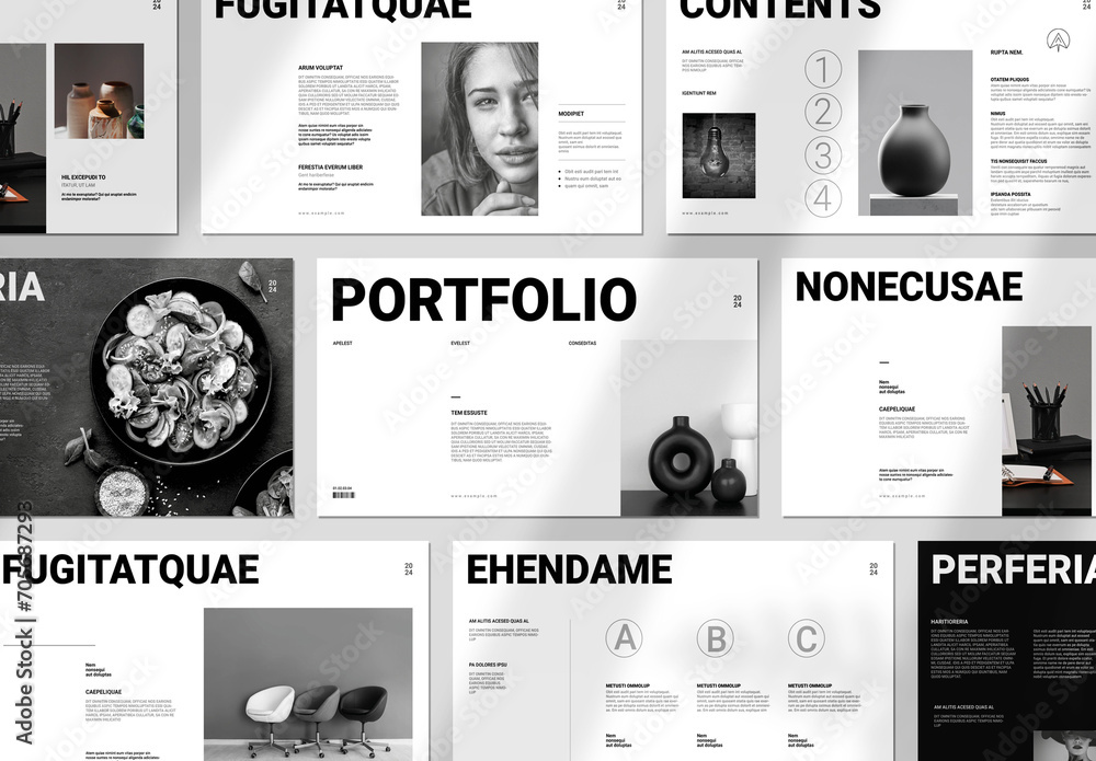 Portfolio Presentation Template Stock Template | Adobe Stock