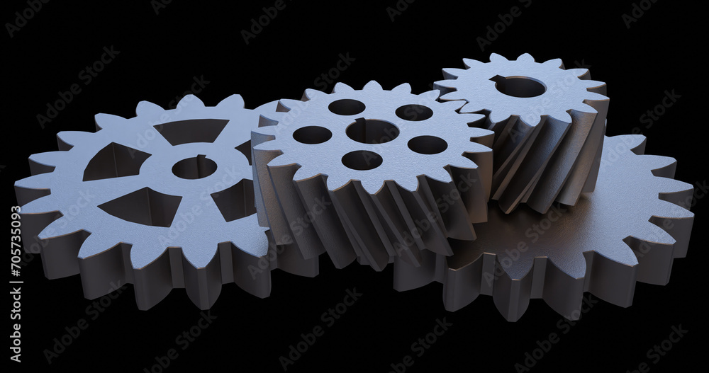 Machine gearing system., Spur and helical gears for industrial machines ...