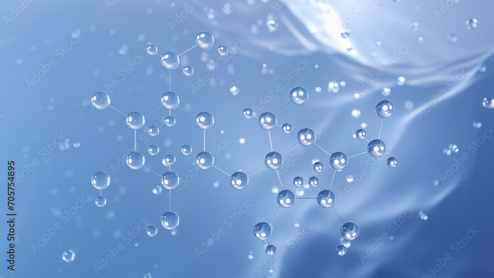 sucralose molecular structure, 3d model molecule, artificial sweetener ...