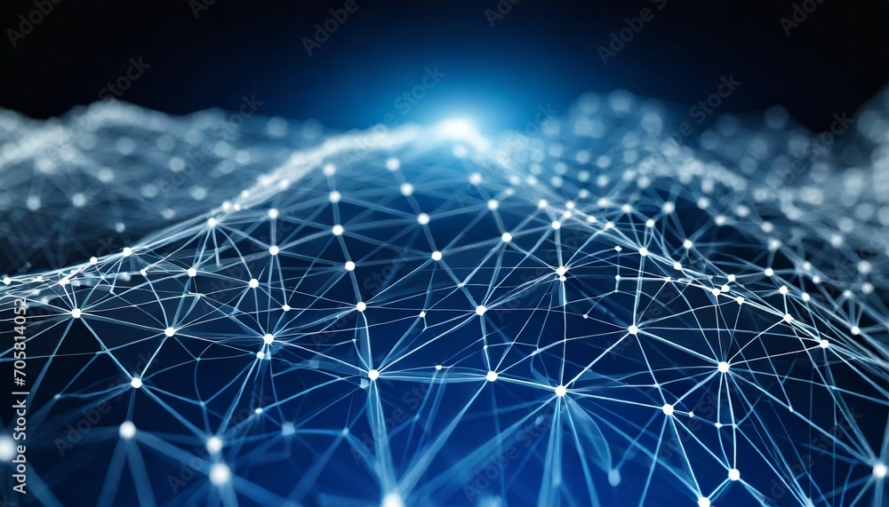 wave 3d abstract 3d big data visualization visual information complexity plexus affect network ...