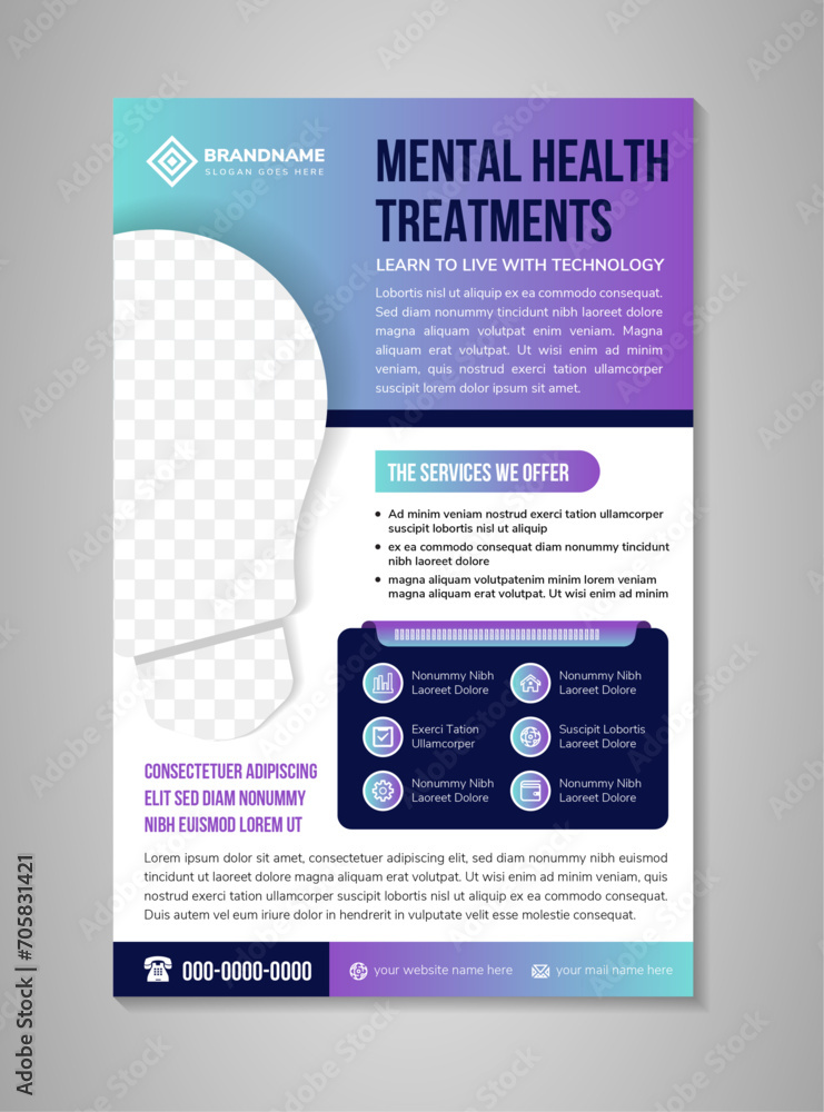 Mental Health Awareness Flyer, Simple And Smart. treatment brochure ...