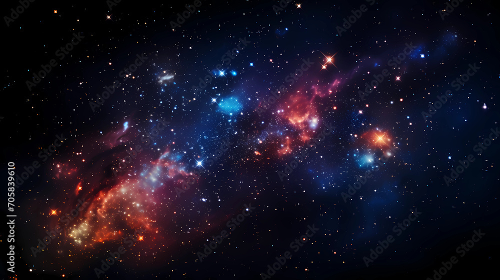 galaxy hd wallpaper images, in the style of dark sky-blue and light red ...