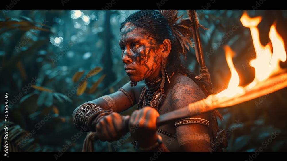 Jungle Inferno: Experience the primal power of nature's fire embodied ...