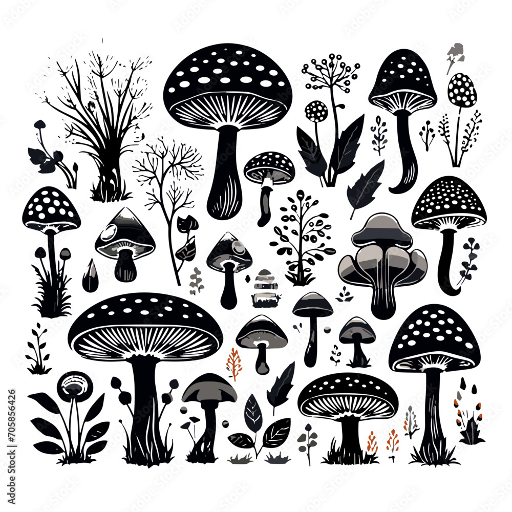mushroom svg, mushroom png, mushroom illustration, mushroom vector ...