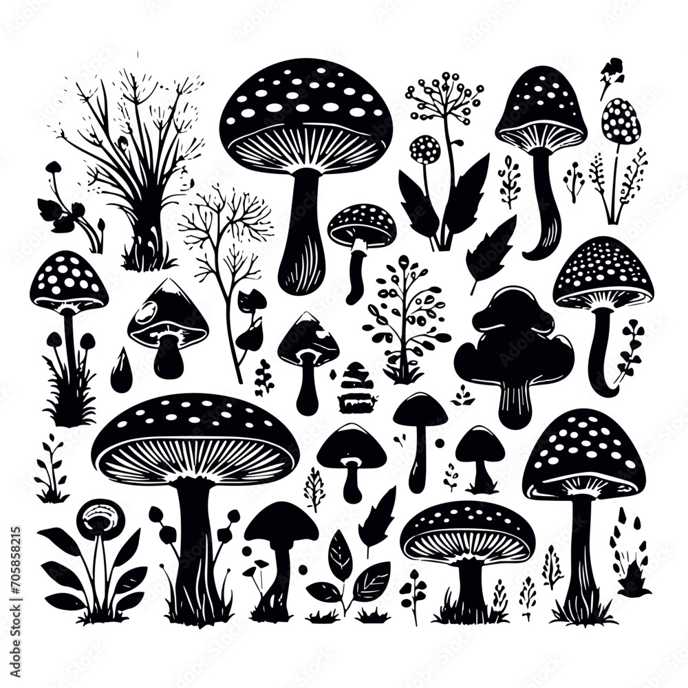 mushroom svg, mushroom png, mushroom illustration, mushroom vector ...