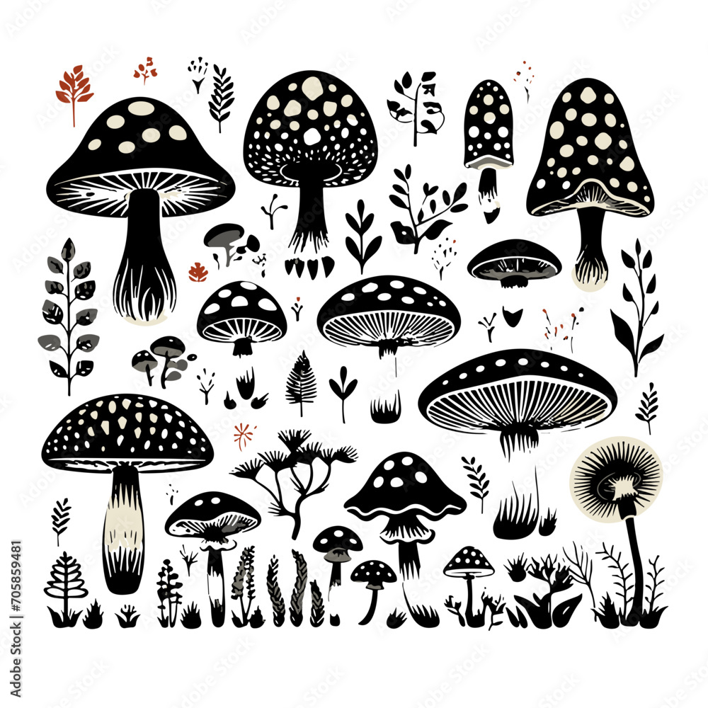 mushroom svg, mushroom png, mushroom illustration, mushroom vector ...