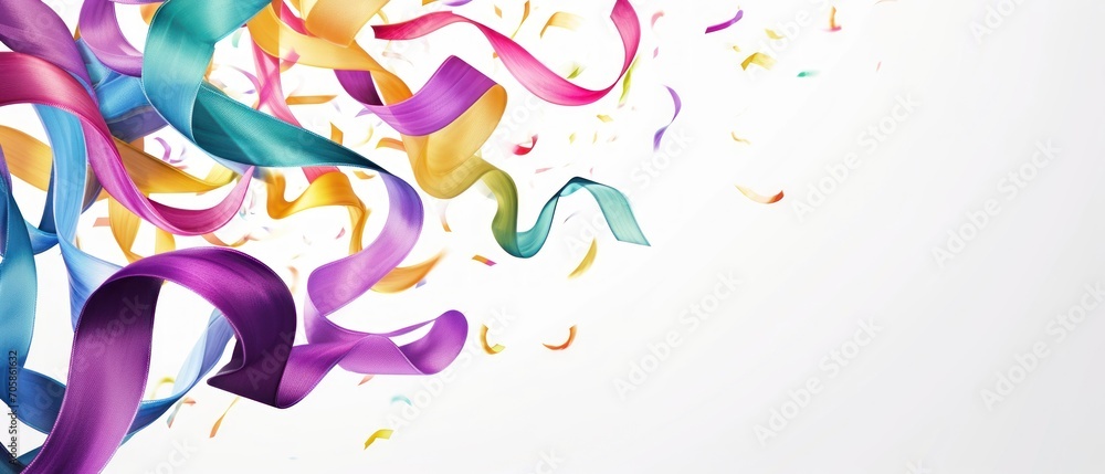 a colorful stream of streamers of streamers of streamers of streamers ...