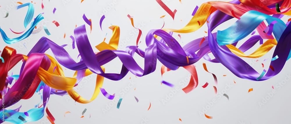 a colorful stream of streamers of streamers of streamers of streamers ...