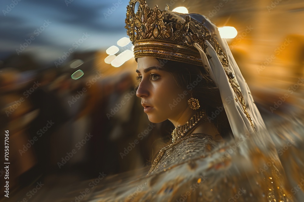 Beautiful queen Esther, Bible story. Stock Photo | Adobe Stock