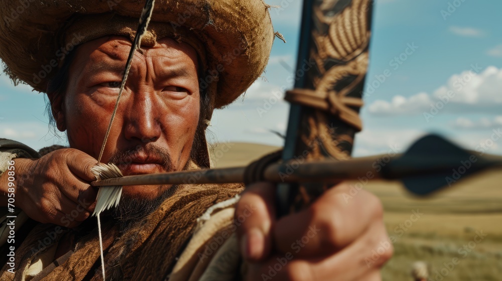 Mongol Archer's Legacy: A cinematic 32k UHD portrayal of a battle ...