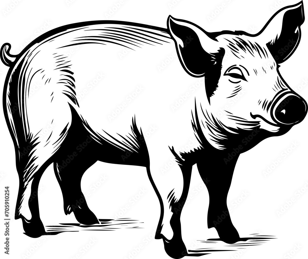 Vetor de Pig SVG bundle, Pig SVG, pig face SVG, pig head svg, pig ...