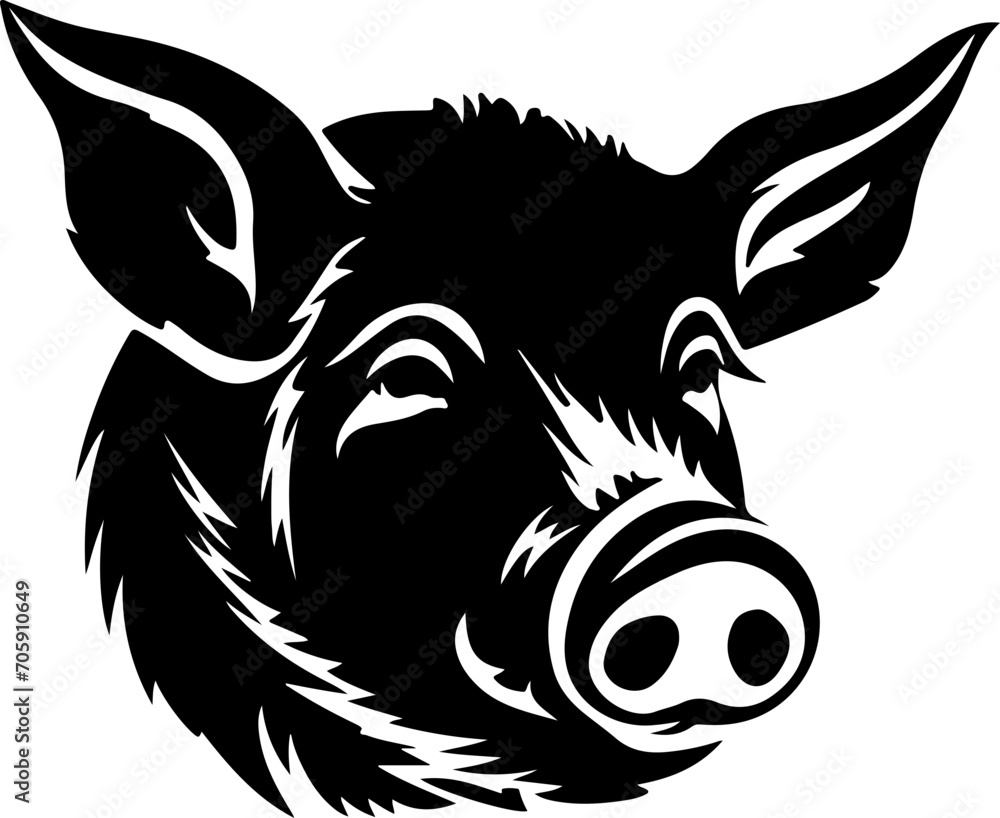 Vetor de Pig SVG bundle, Pig SVG, pig face SVG, pig head svg, pig ...