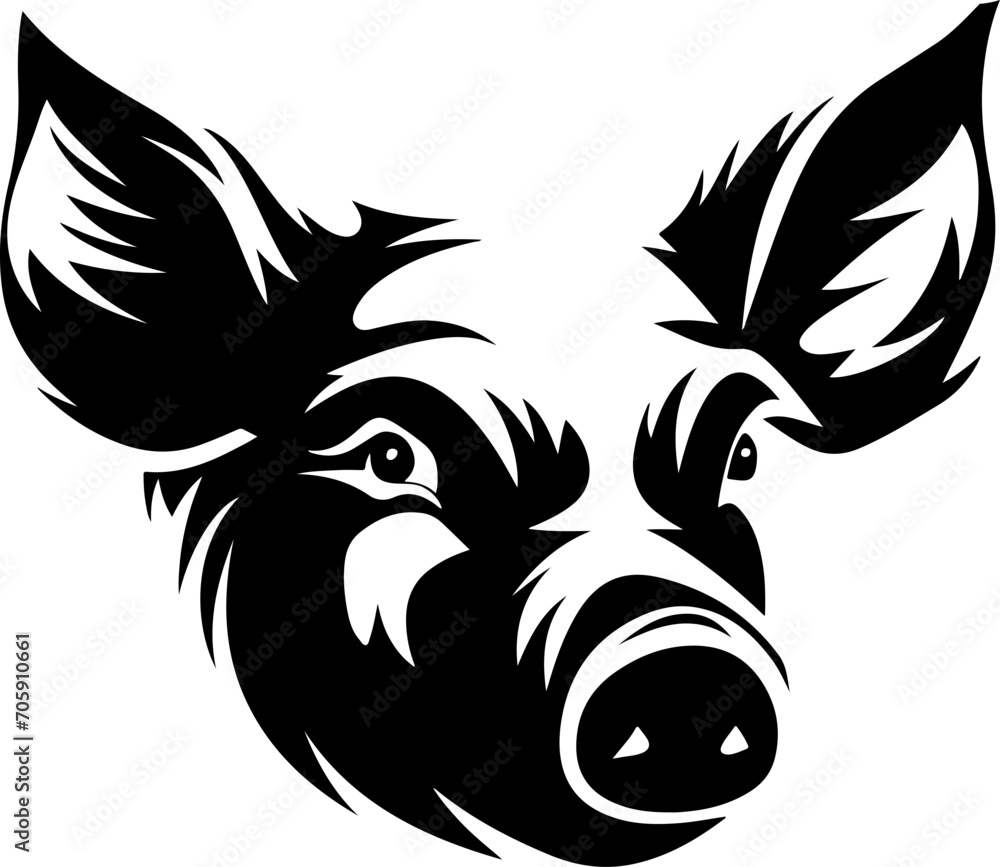 Vetor do Stock: Pig SVG bundle, Pig SVG, pig face SVG, pig head svg ...