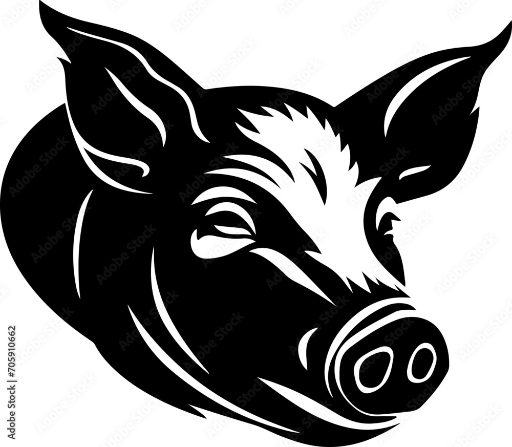 Pig SVG bundle, Pig SVG, pig face SVG, pig head svg, pig silhouette svg ...