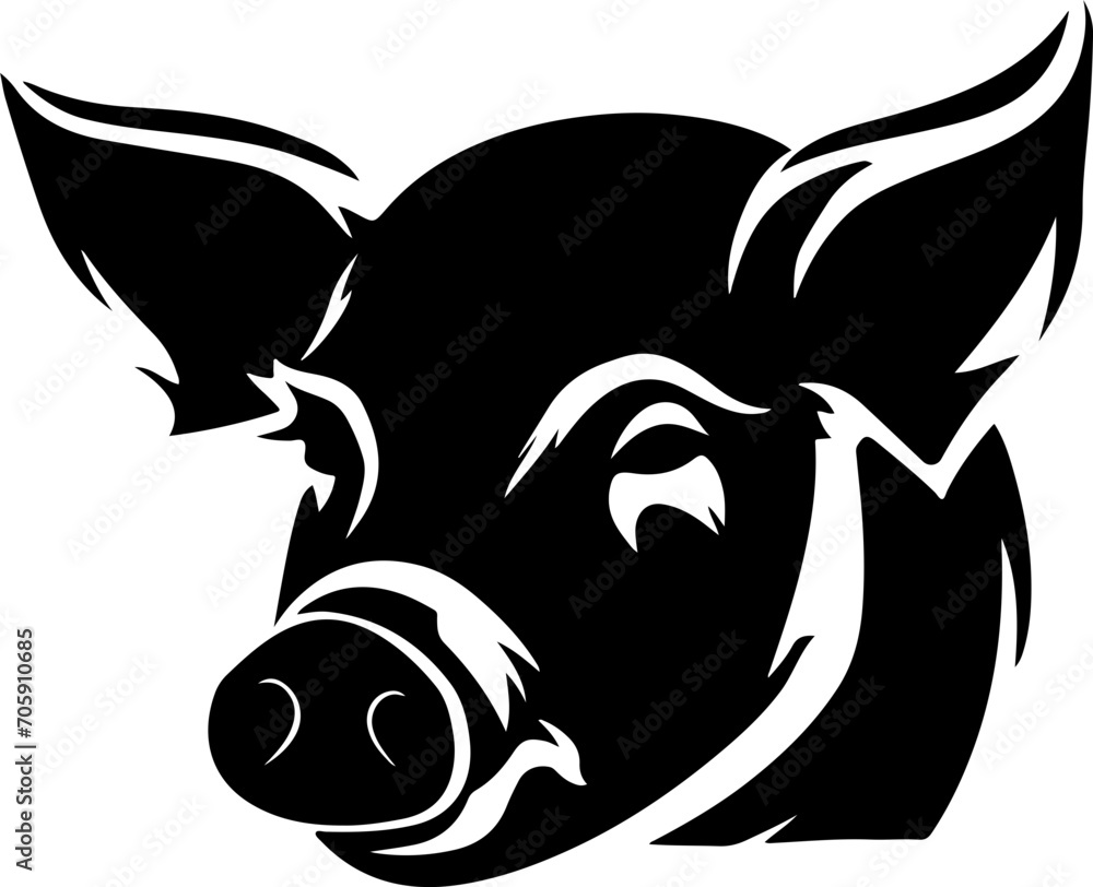 Vetor de Pig SVG bundle, Pig SVG, pig face SVG, pig head svg, pig ...