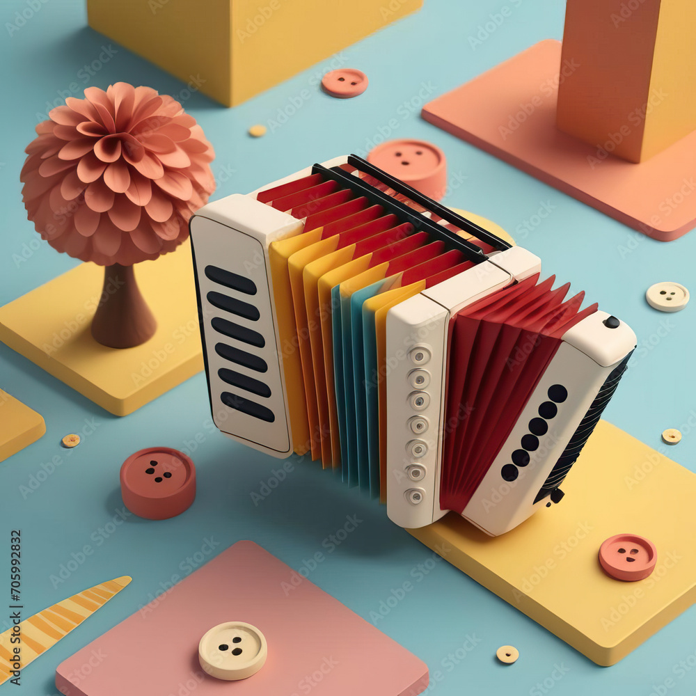 Vibrant 3D Papercraft Icons in Sun-Kissed Scenes - Cheerful animated ...