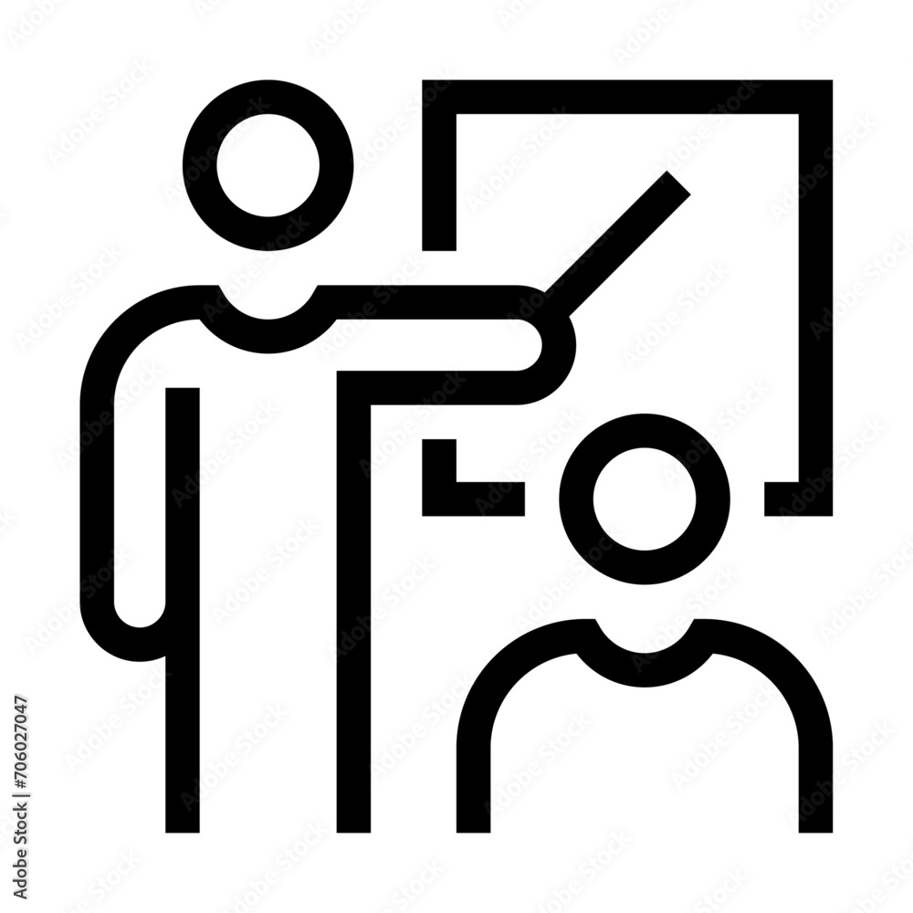 Icono de aula de clases. Educación, aprendizaje, enseñanza. Ilustración ...